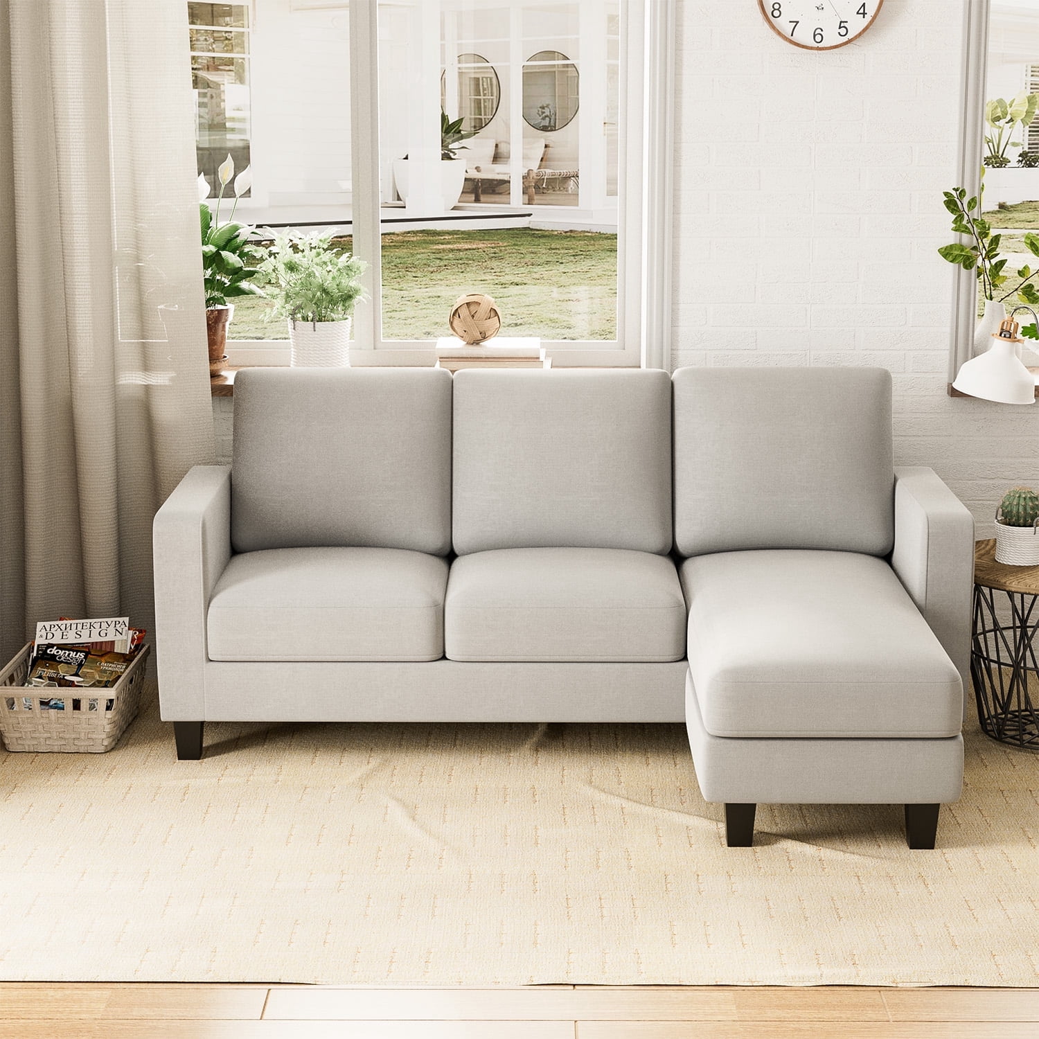 Furmax L-Shaped Living Room Couch | Furniture for Small Apartment Sized ...