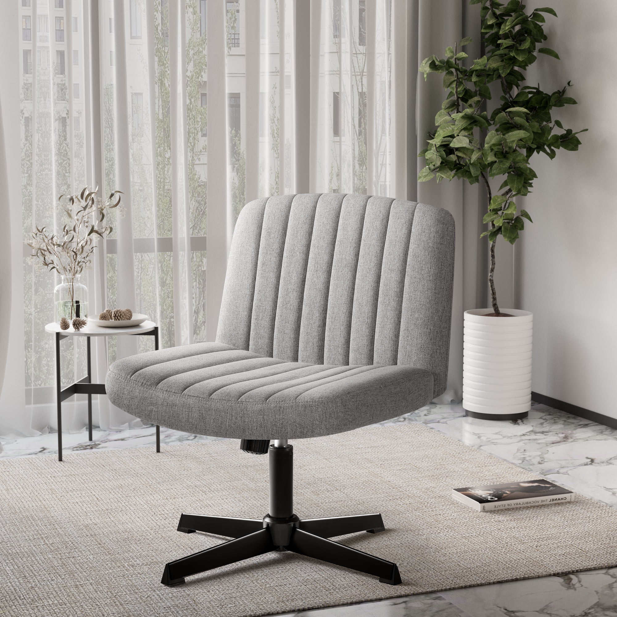 Furmax Modern Padded Office Chair Wide Home Office Desk Chair Height ...