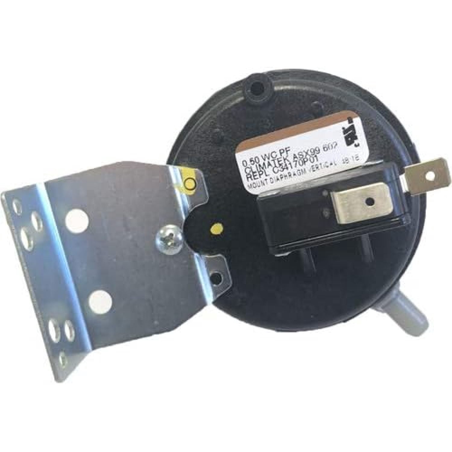 Furnace Vent Air Pressure Switch - Fits Trane part # C341750P01 .50" WC ...