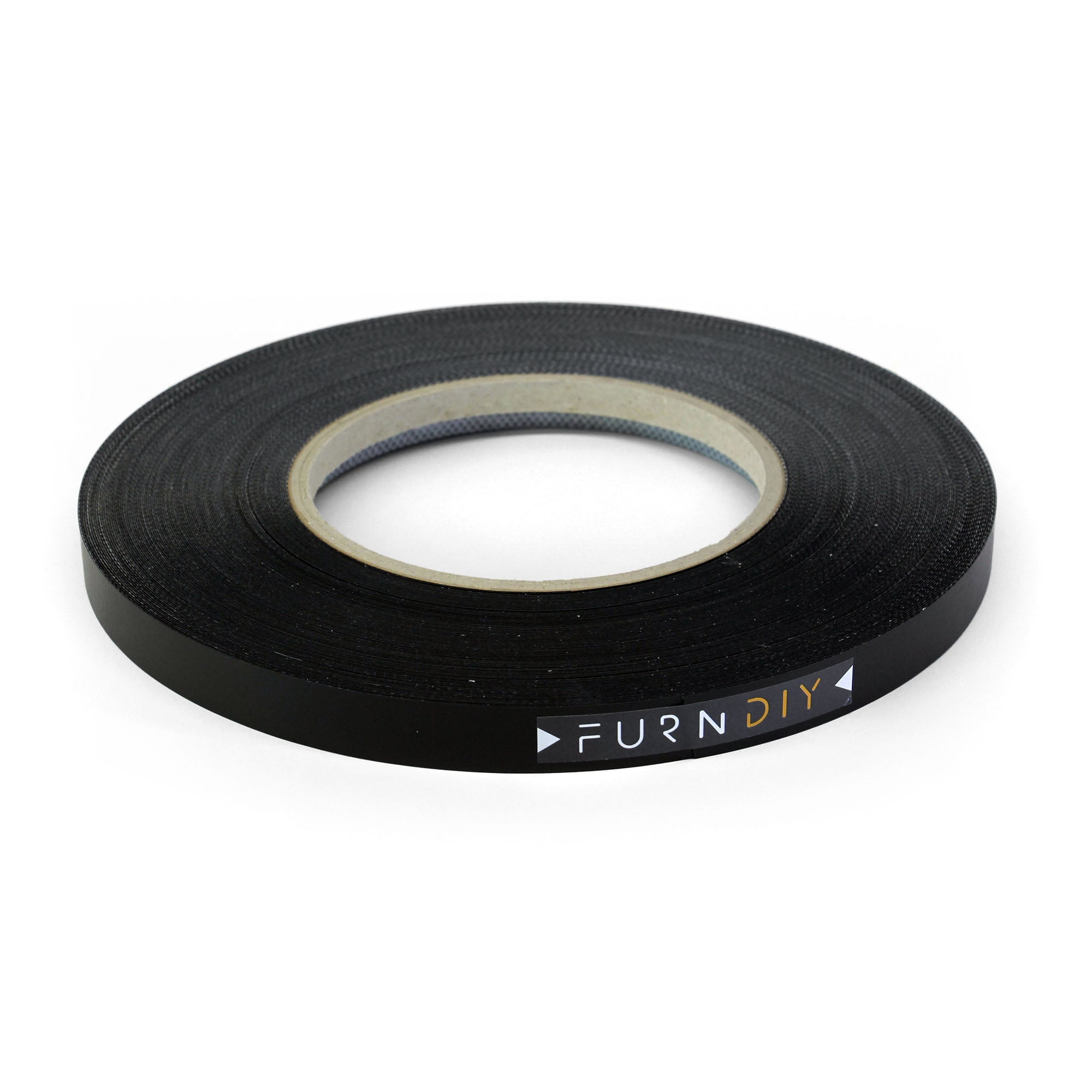 Furndiy Black 3/4" x 250' Roll Pre-Glued Melamine Edge Banding, Iron on ...