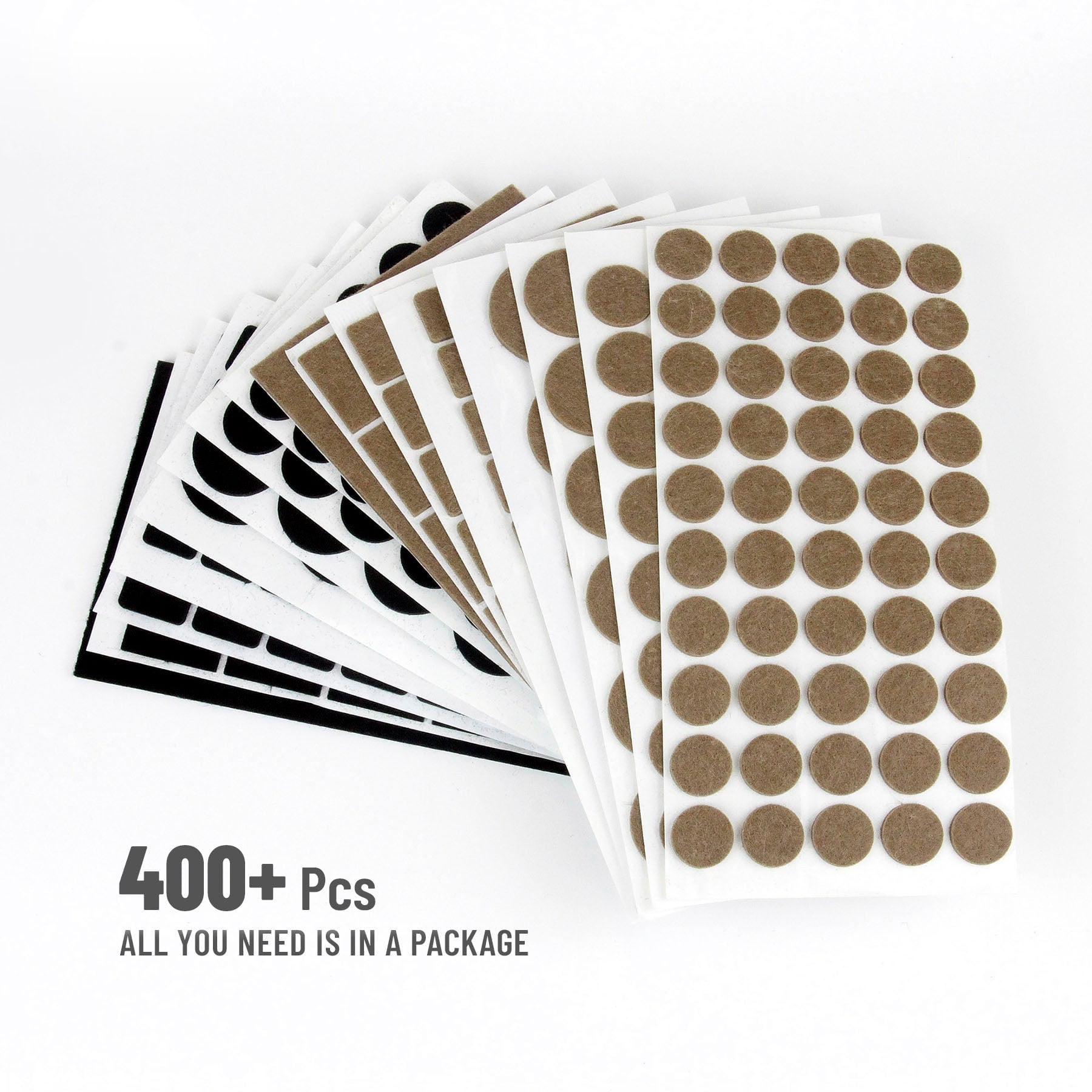 Furndiy Mega Pack Felt Furniture Pads for Hardwood Floors, Self ...