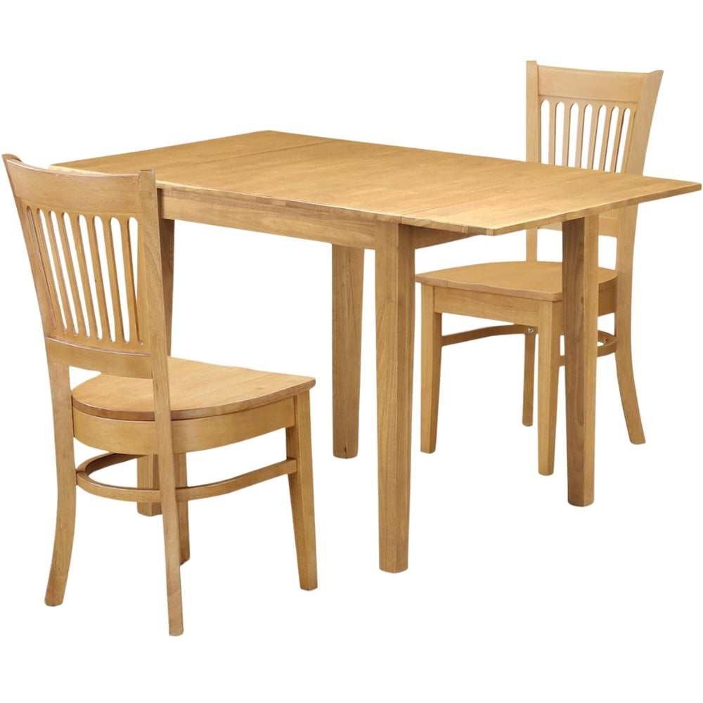 FurniFact Solid Wood Small Dining Table for 2 with Chairs, Kitchen ...