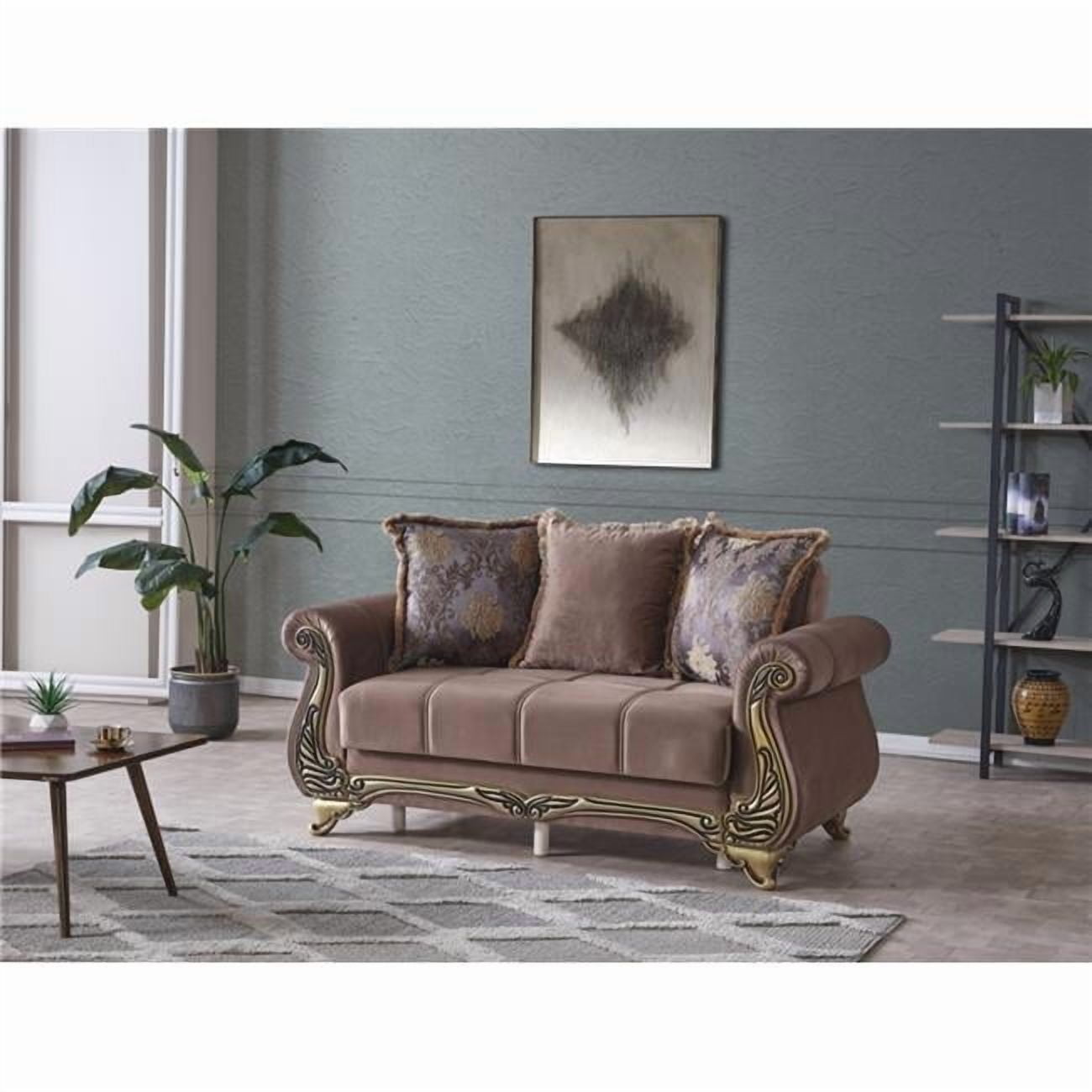 Furnia MD-10ELF-KAR-SOFT22-2 33 x 64 x 38 in. Karizma Convertible ...