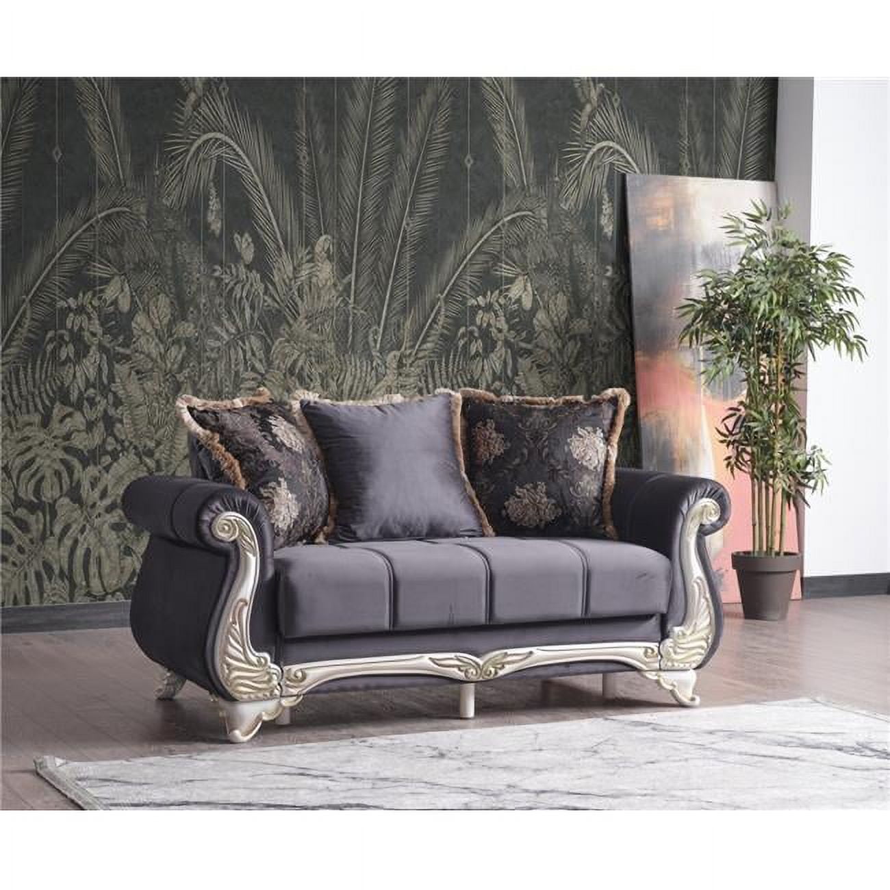 Furnia MD-10ELF-KAR-SOFT32-2 33 x 64 x 38 in. Karizma Convertible ...