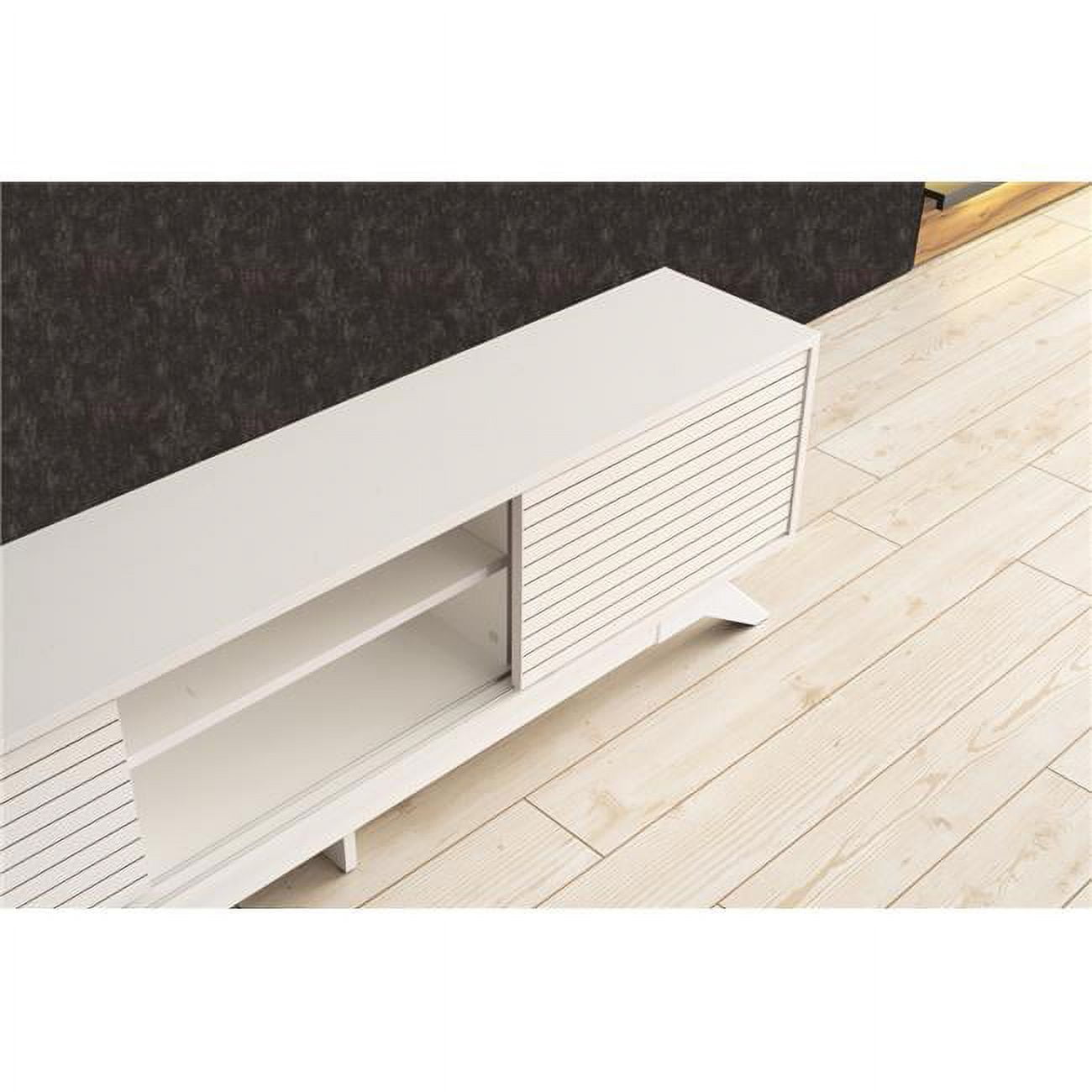 Furnia MD-ON25-LIN-TV-WHITE 12 x 67 x 14 in. Lina TV Unit, White ...