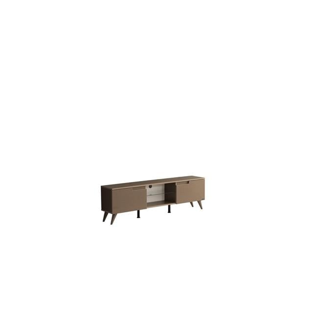 Furnia MD-ON25AL-DEN-TV-BROWN 12 x 67 x 14 in. Denver TV Unit, Brown ...