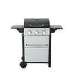 3-Burner Propane Gas Grill with 2 Foldable Side Tables, 30,000 BTU ...