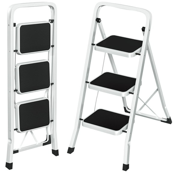 Winholder 5 Step Folding Ladder Step Stool with Wide Anti-Slip Pedal ...