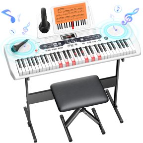 Yamaha YPT-280 Portable Keyboard for Beginners with Music Rest, Power ...