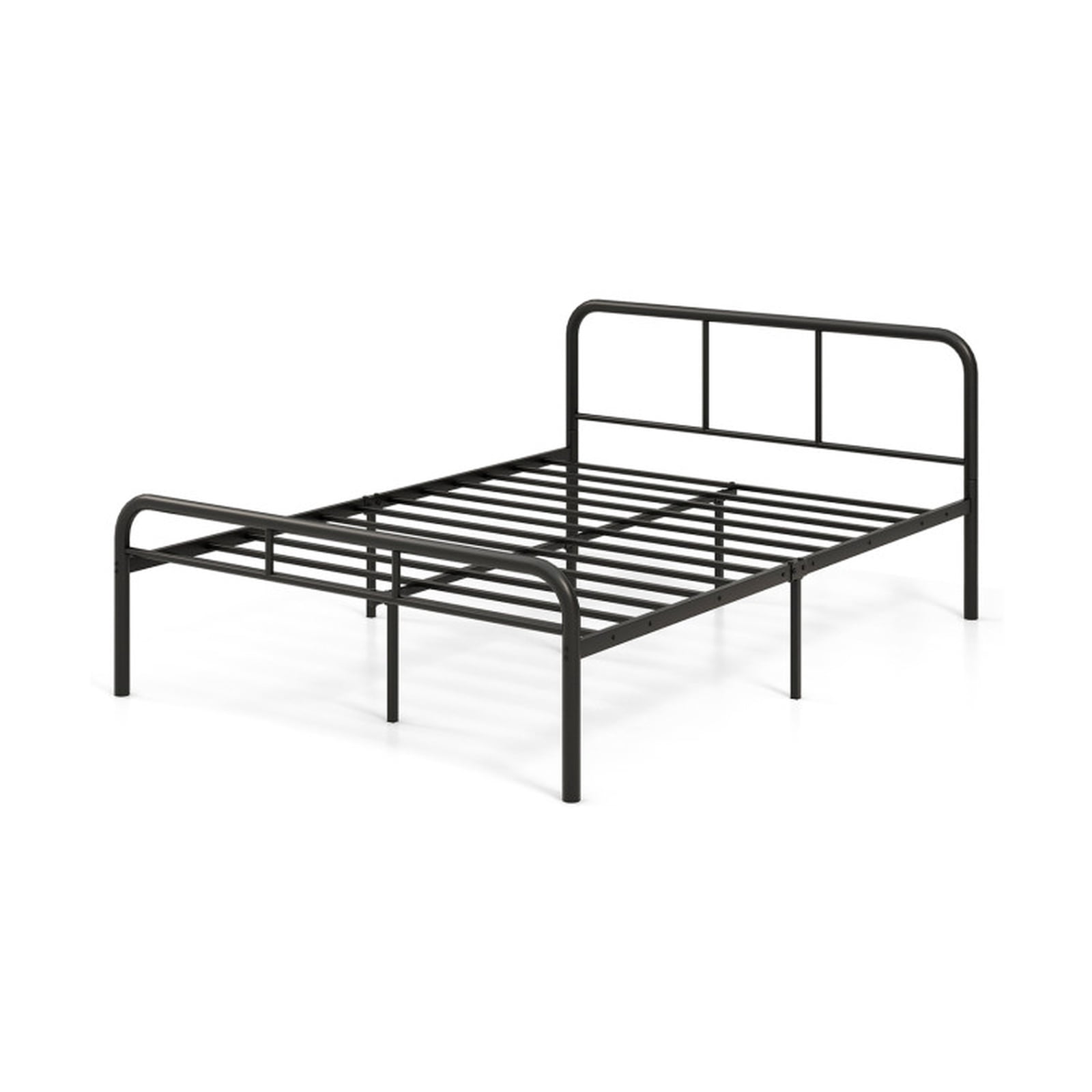 Furnibear Full Bed Frame with Headboard and Footboard No Box Spring ...