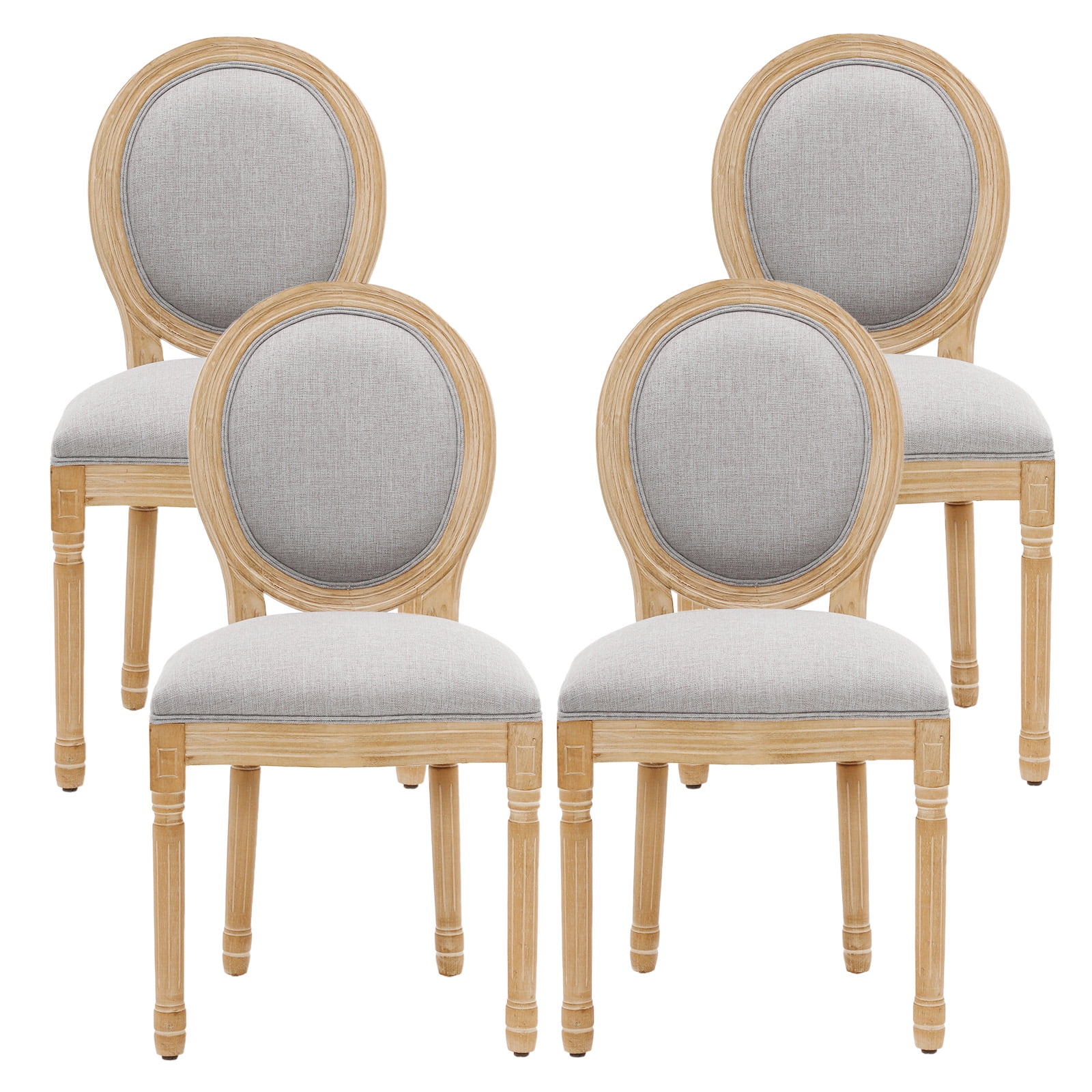 Furniliving French Dining Chairs Set of 4,Farmhouse Dining Room Chairs ...