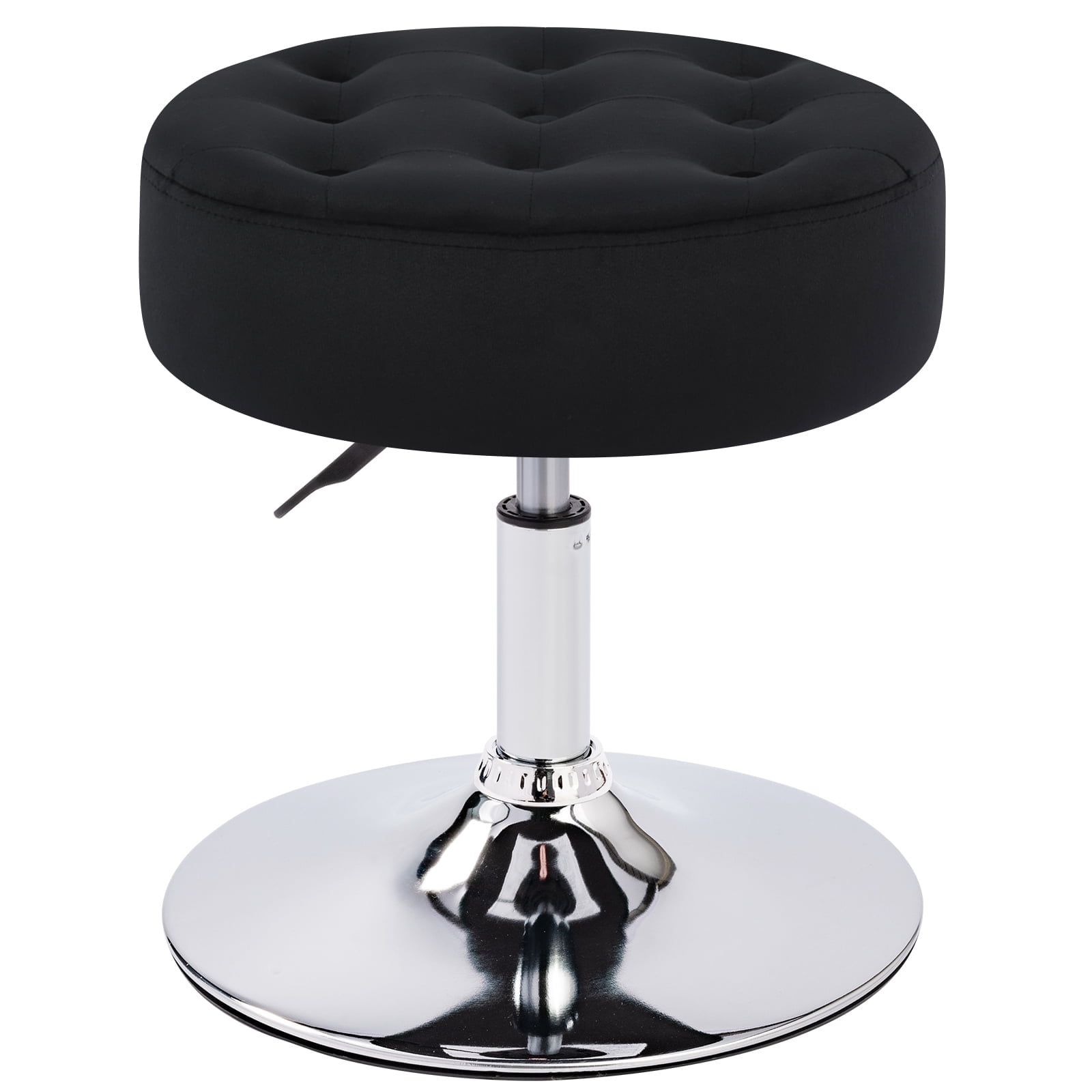 Furniliving Velvet Armless Spinning Vanity Stool Swivel Adjustable ...