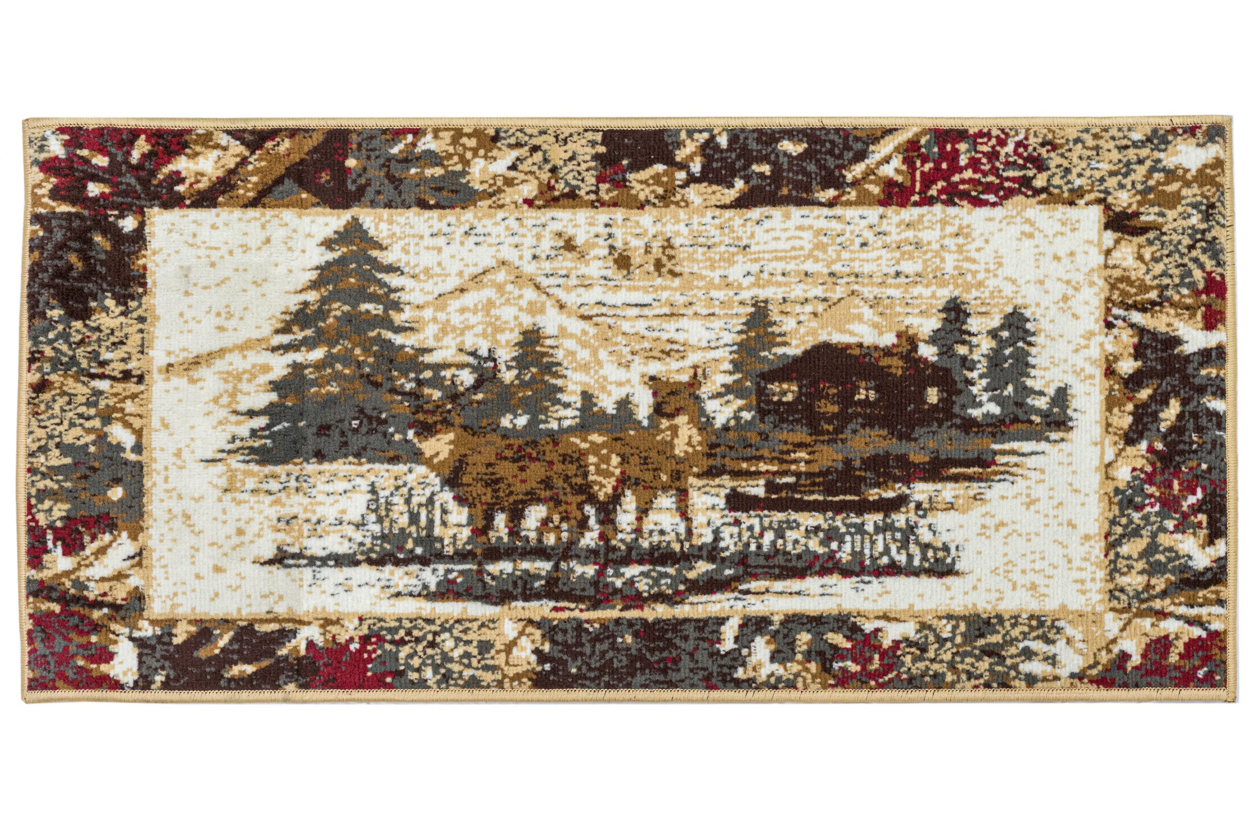 Furnish My Place Indoor Cabin Lodge Rug with Jute Backing - 2 ft. x 4 ...