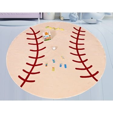 "Eric Carle Pink/Blue Alphabet Kids Area Rug for Learning & Play, Ideal ...