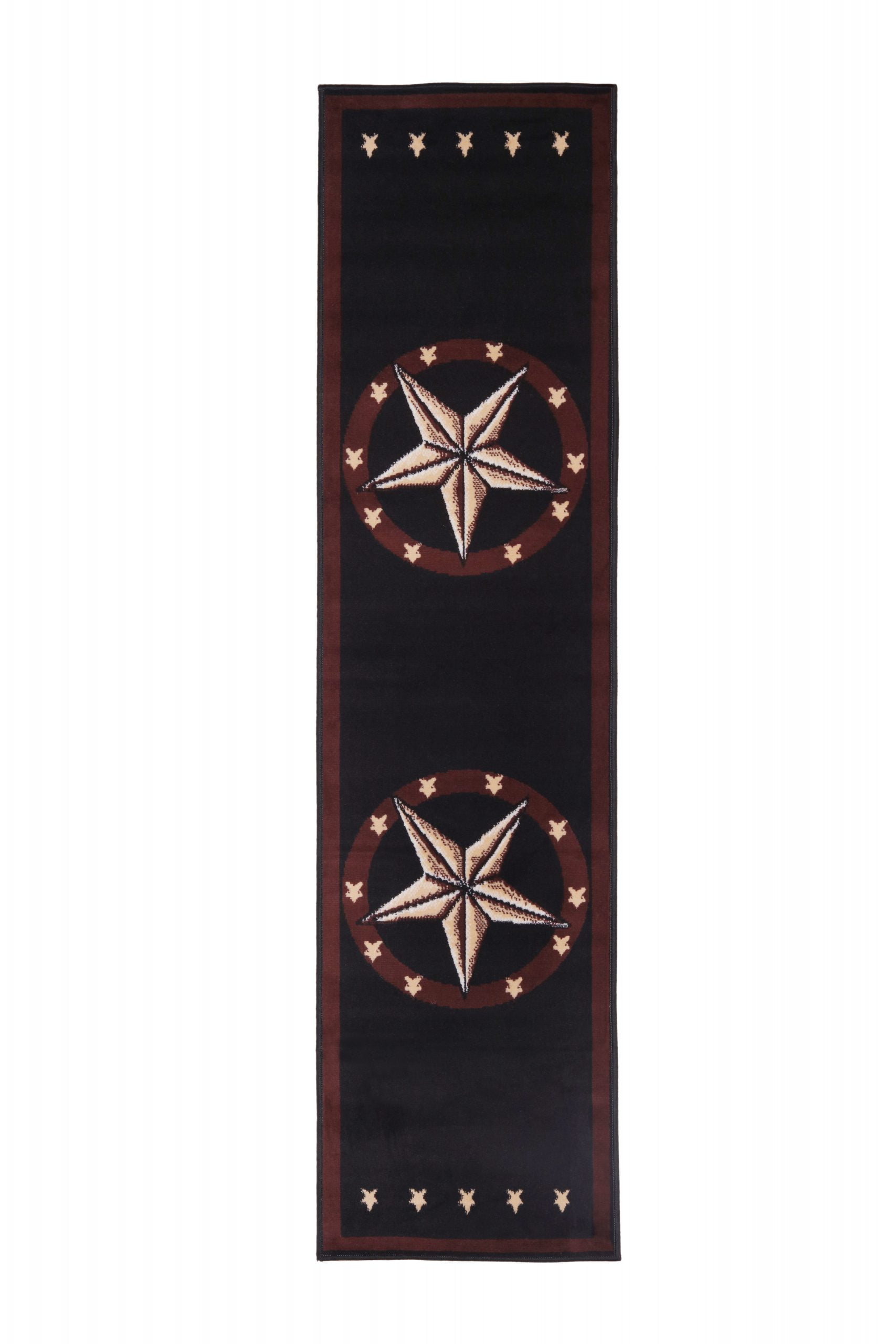Furnish My Place Indoor Texas Western Star Rug with Jute Backing Runner ...