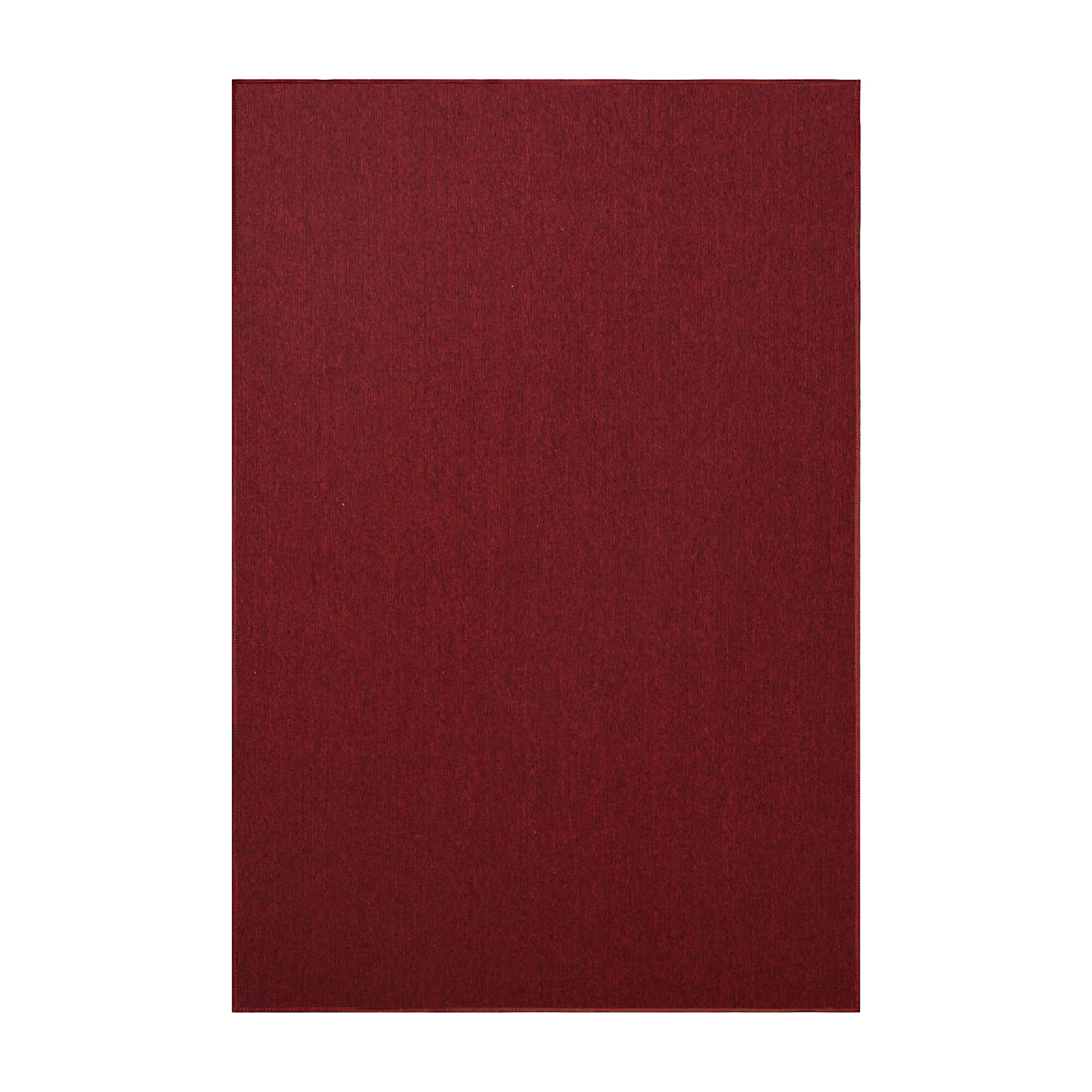 Furnish My Place Modern Indoor/Outdoor Commercial Solid Color Rug - Red ...