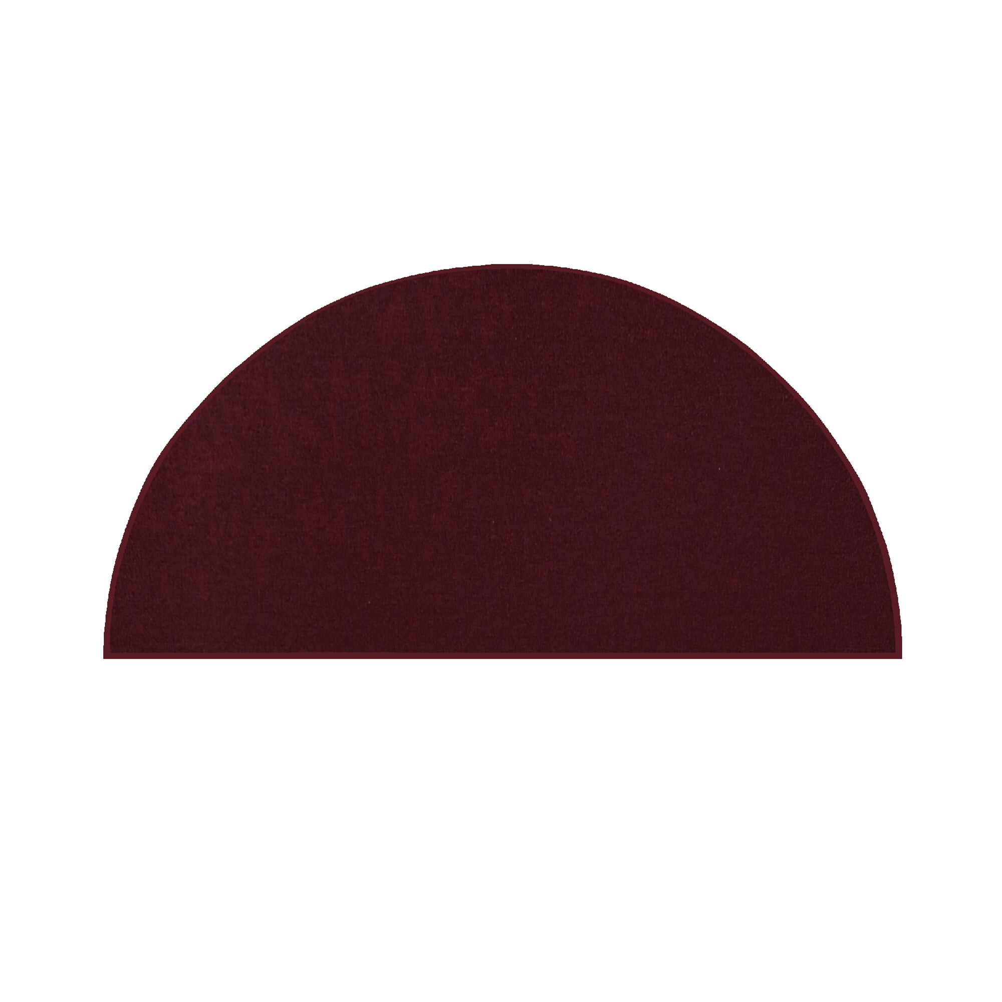Furnish My Place Neyland Custom Rug - 30" x 60", Half Round, Burgundy ...