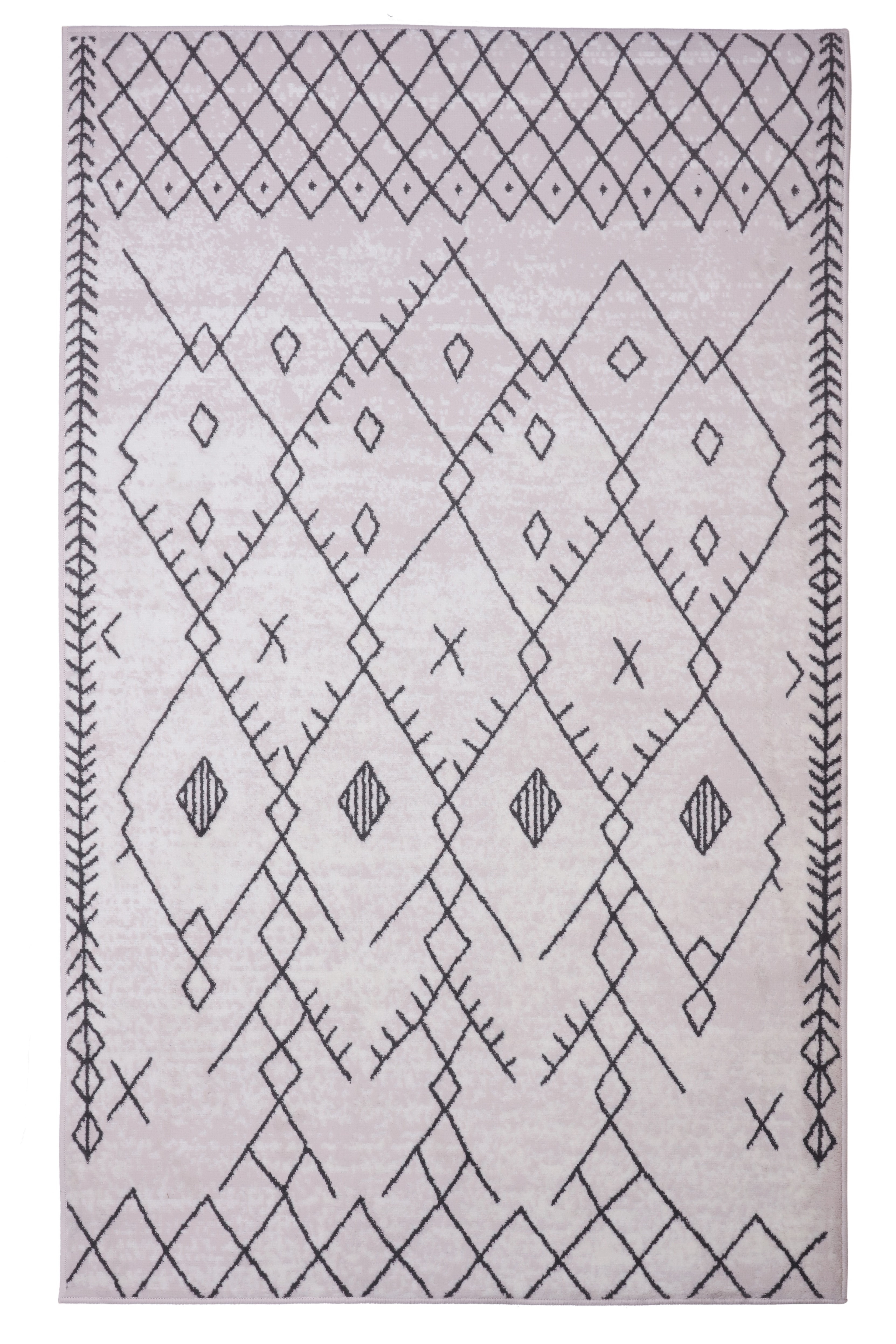 Furnish My Place Trellis Pattern Rug - 2 ft. x 4 ft., Peach, Premium ...
