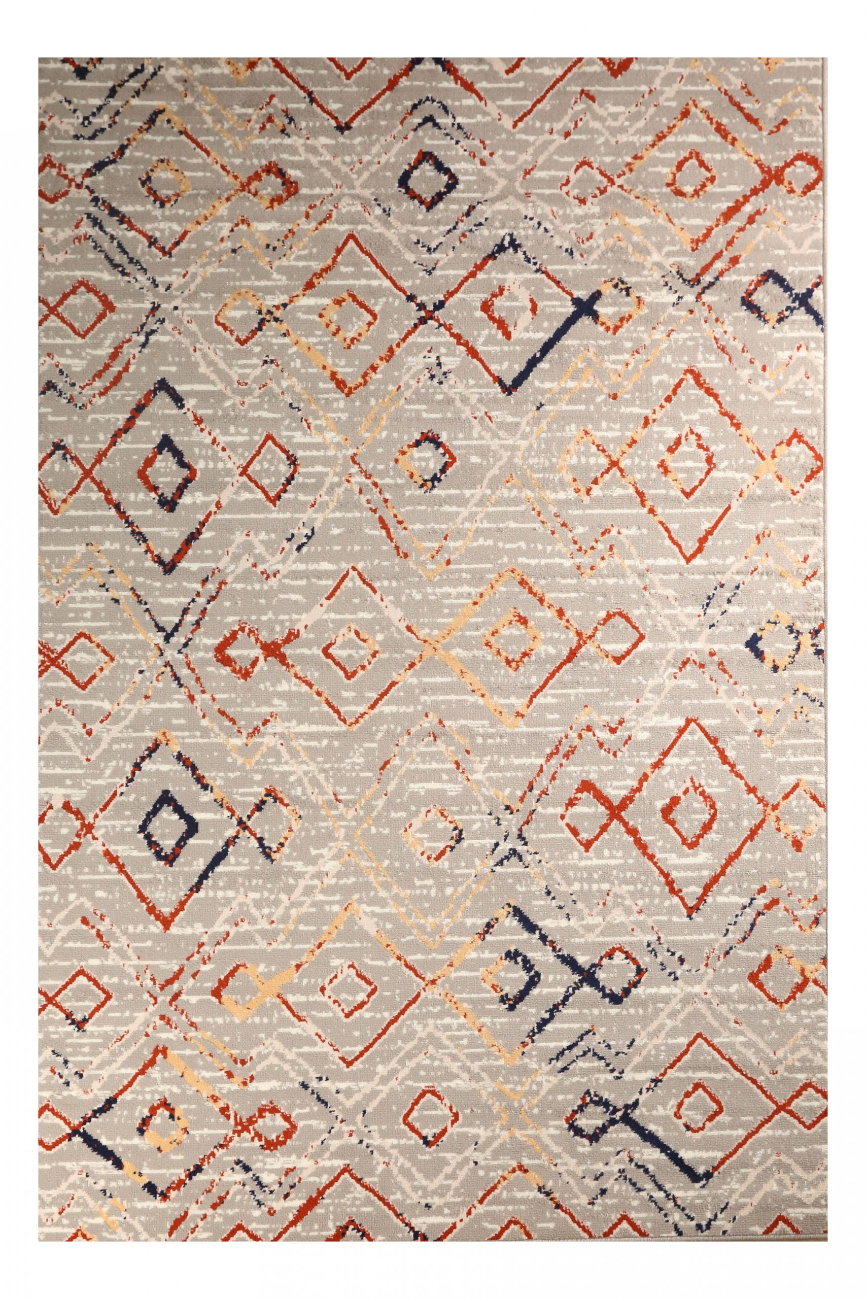 Furnish My Place Indoor Moroccan Geometric Print Rug with Jute Backing ...