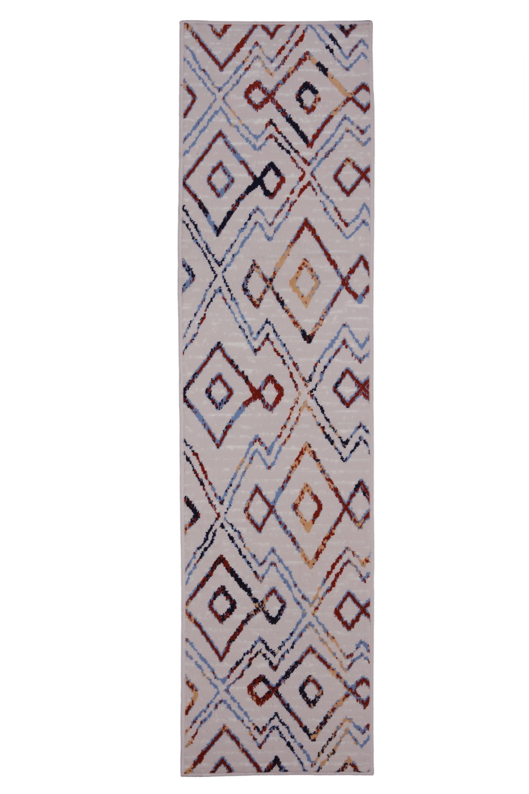 Furnish My Place Indoor Moroccan Geometric Print Rug with Jute Backing ...