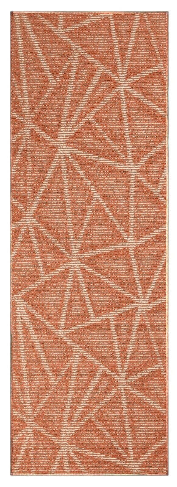 Furnish My Place Modern Indoor/Outdoor Commercial Solid Color Rug - Rust, 2' x 44', Runner, Pet ...