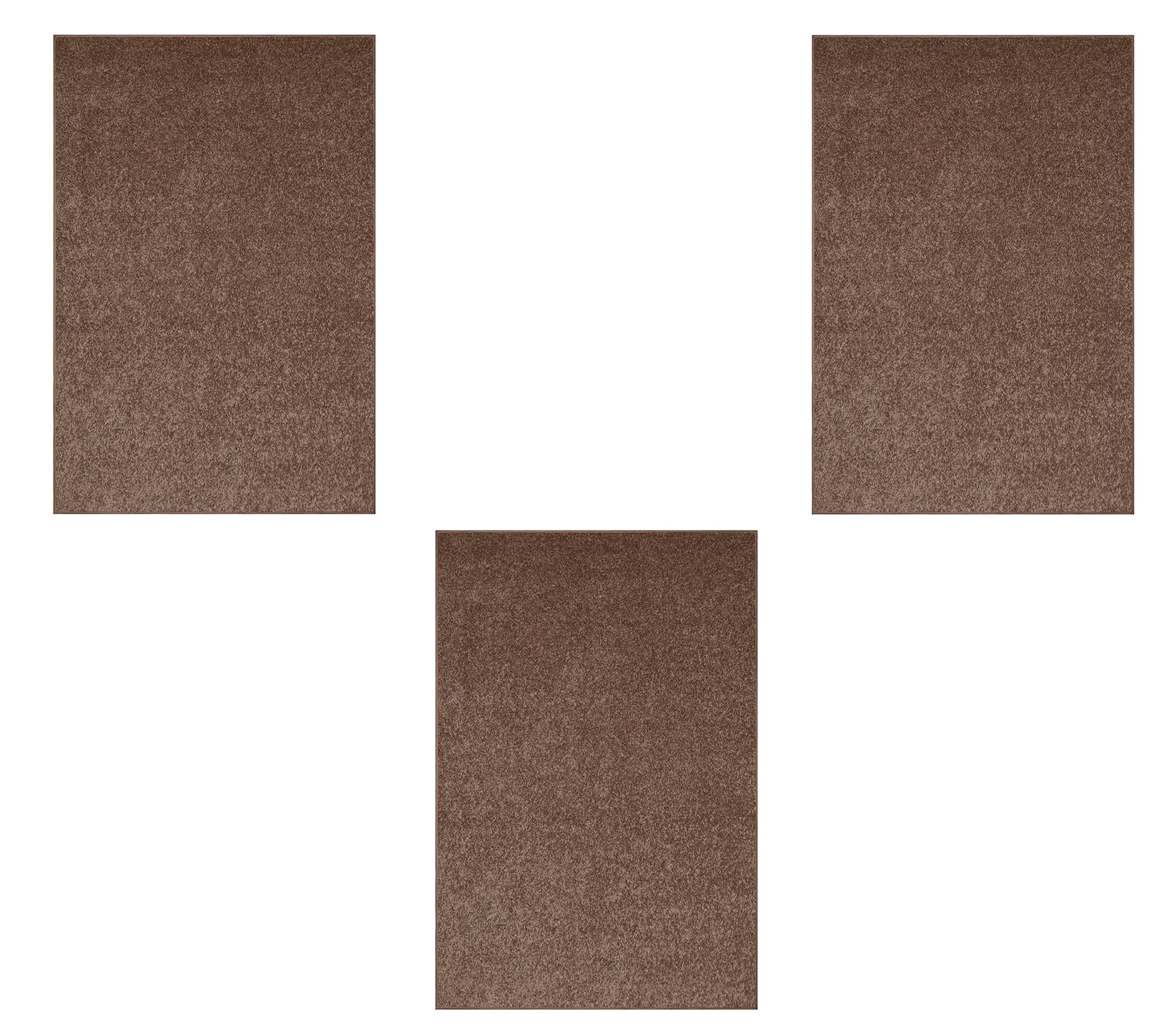 Furnish My Place Modern Plush Solid Brown Color Rug - Pets and Kids ...