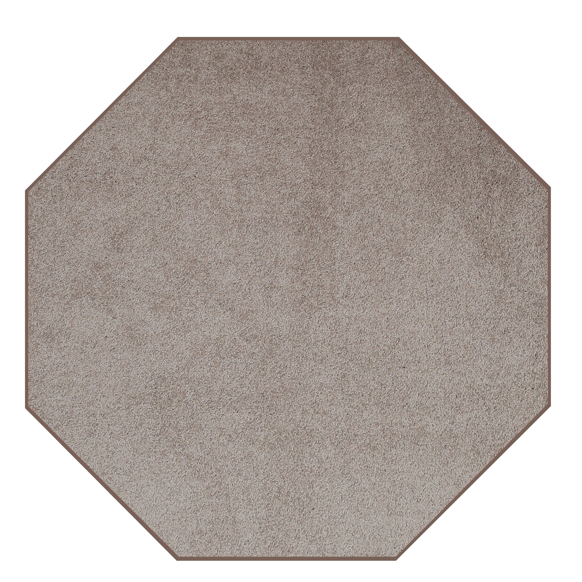 Furnish my Place Modern Plush Solid Color Rug - Beige, 6' Octagon, Pet ...