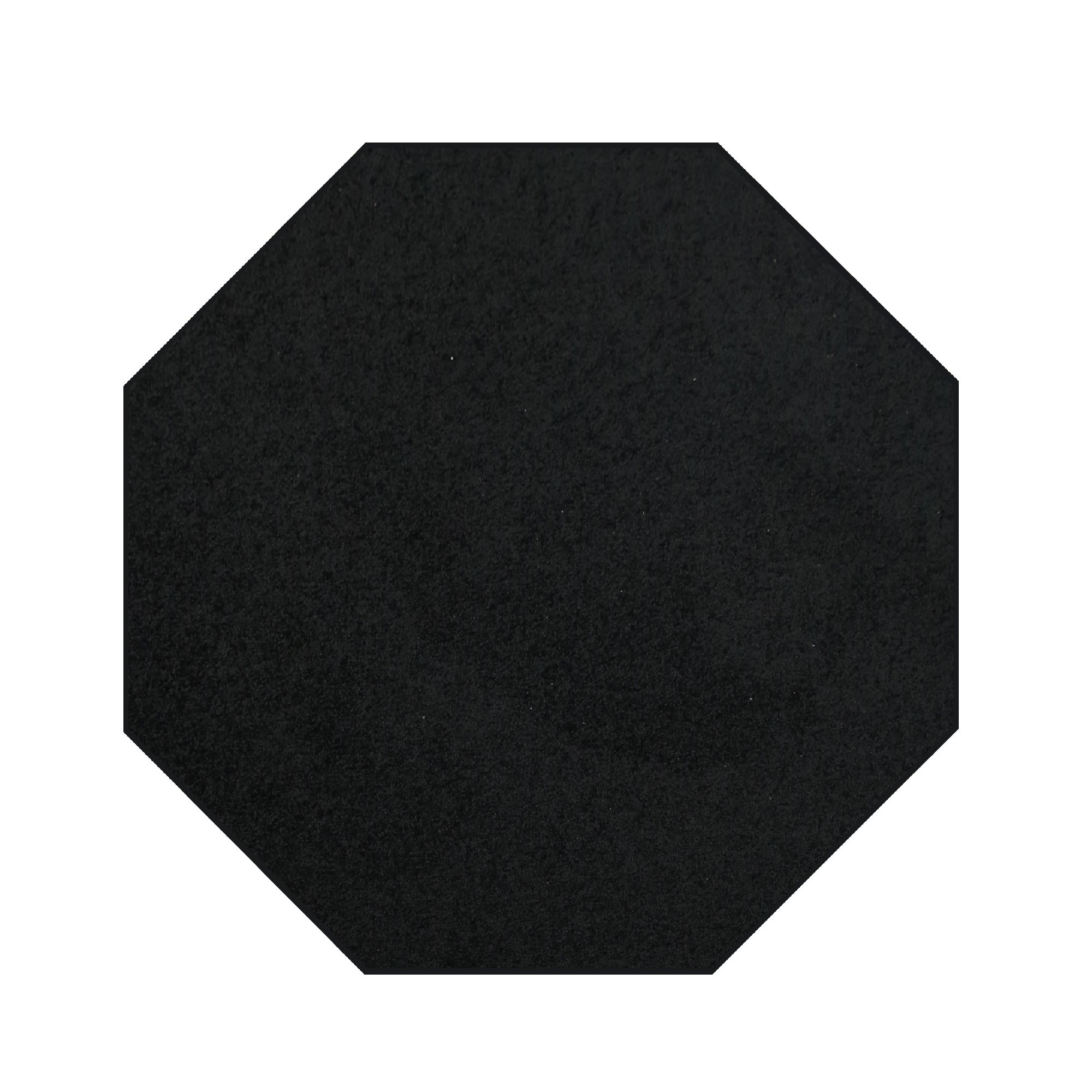 Furnish my Place Modern Plush Solid Color Rug - Black, 7' Octagon, Pet ...