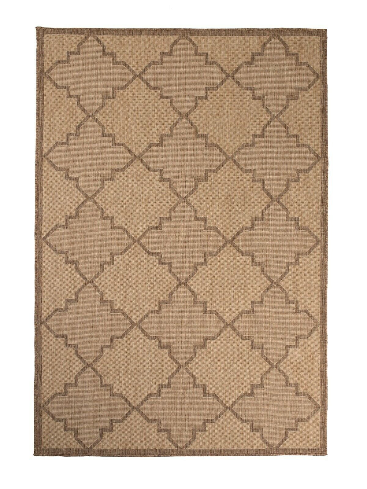 Furnish My Place Outdoor Collection Trellis Diamond Rug - 2 ft. x 3 ft ...