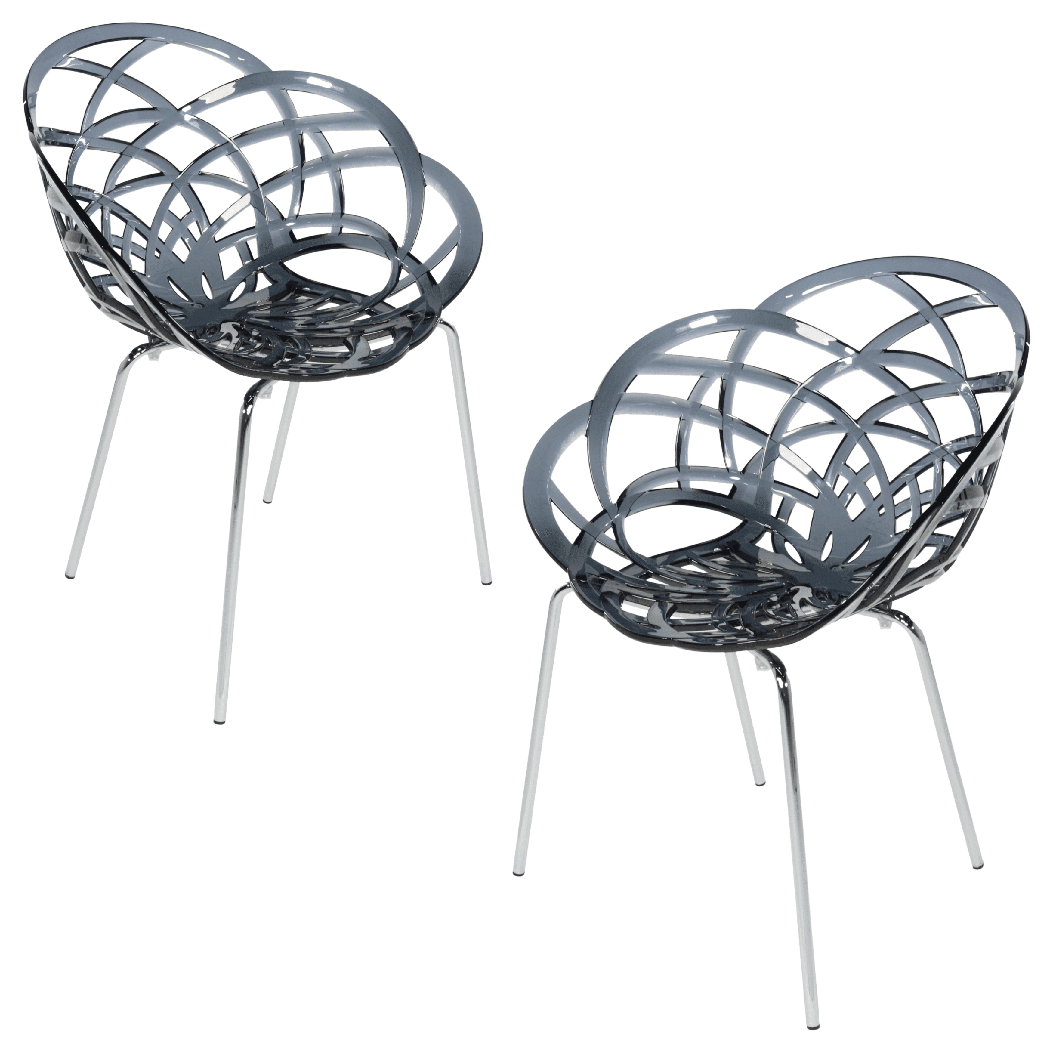 Furnish Theory Fleur-ML Stackable Dining Armchairs Arm Chairs w/ UV ...