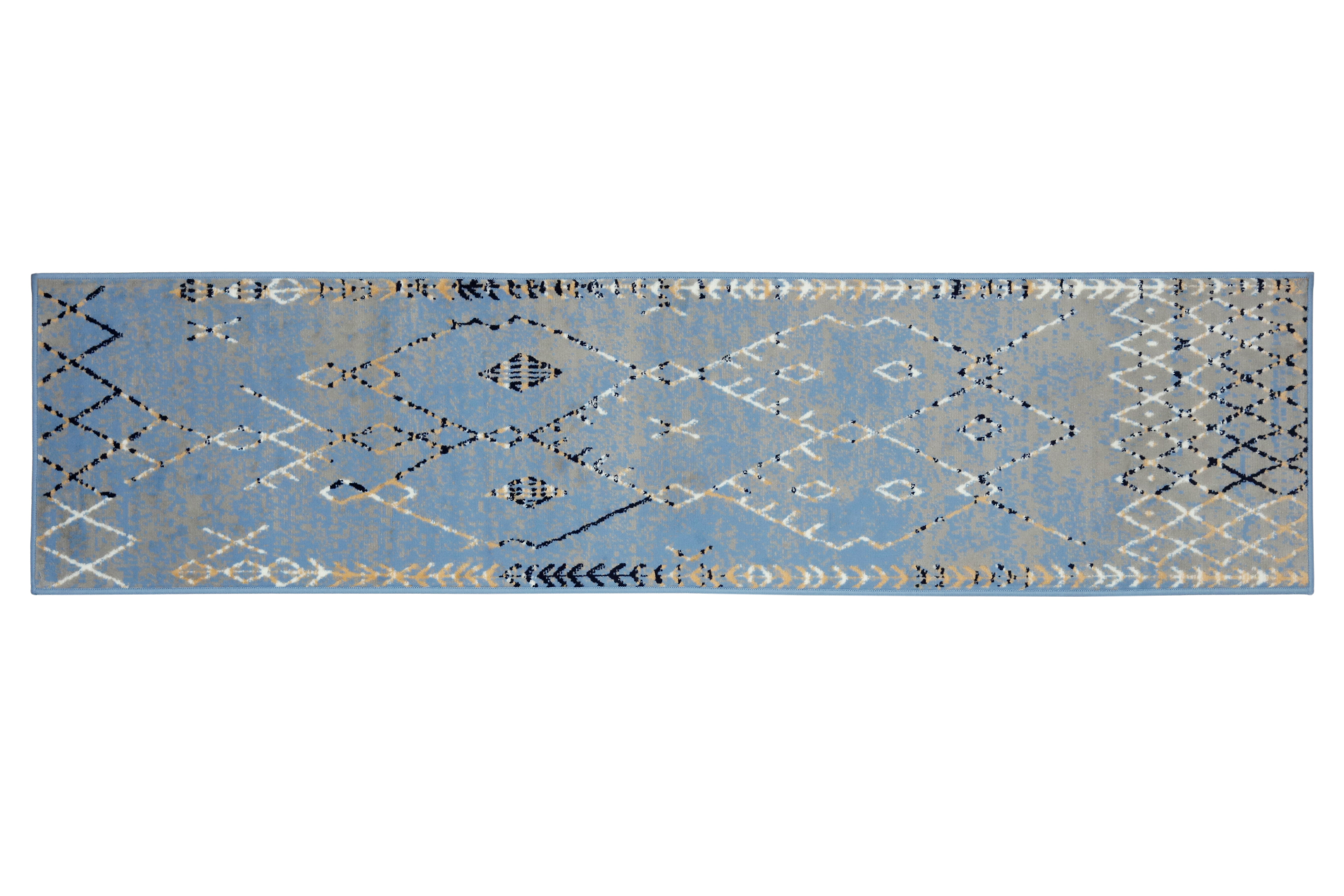 Furnishmyplace Furnish My Place Trellis Pattern Rug - Light Blue ...