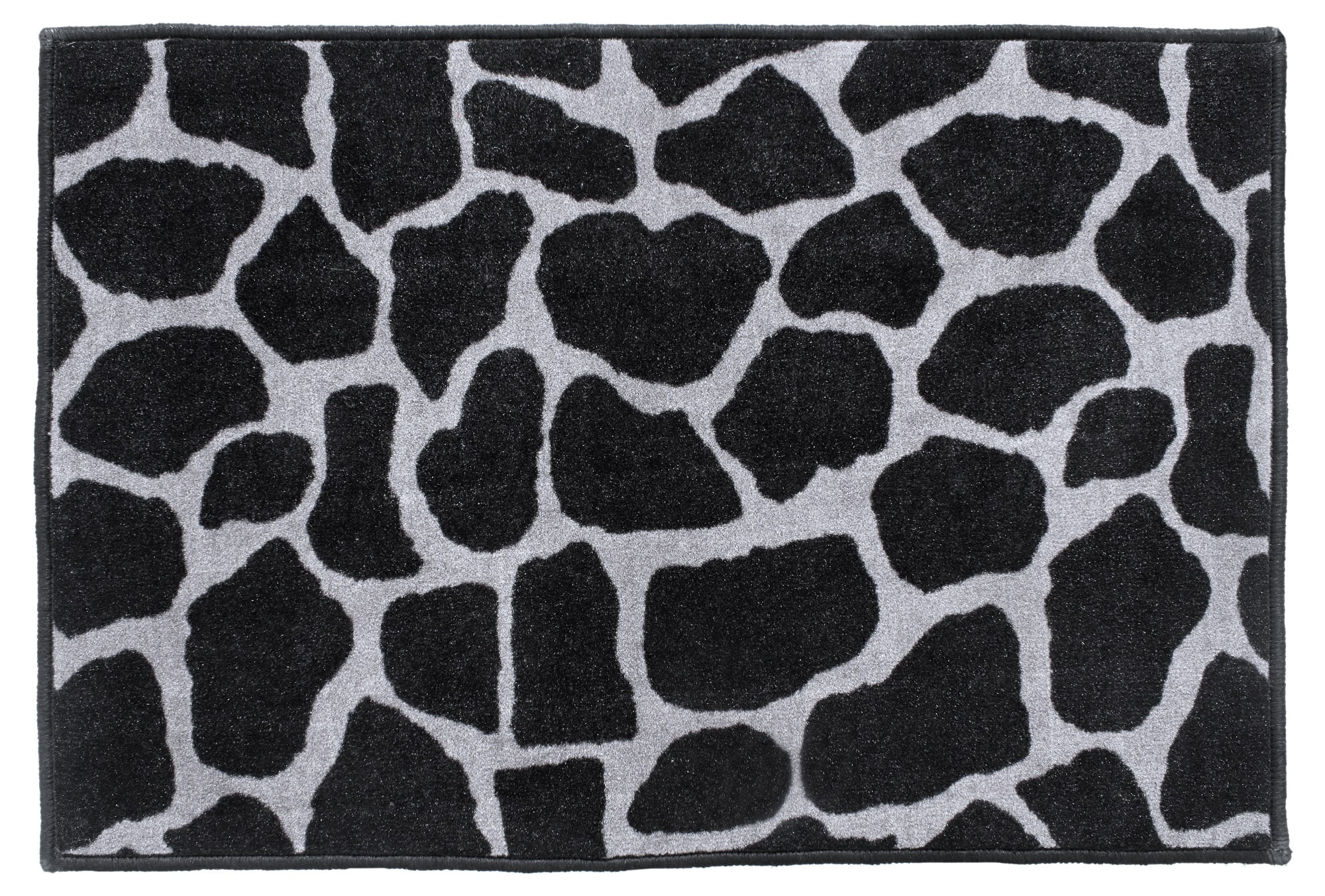 Furnishmyplace Giraffe Black Grey Area Rug for Living Room, Dining Room ...