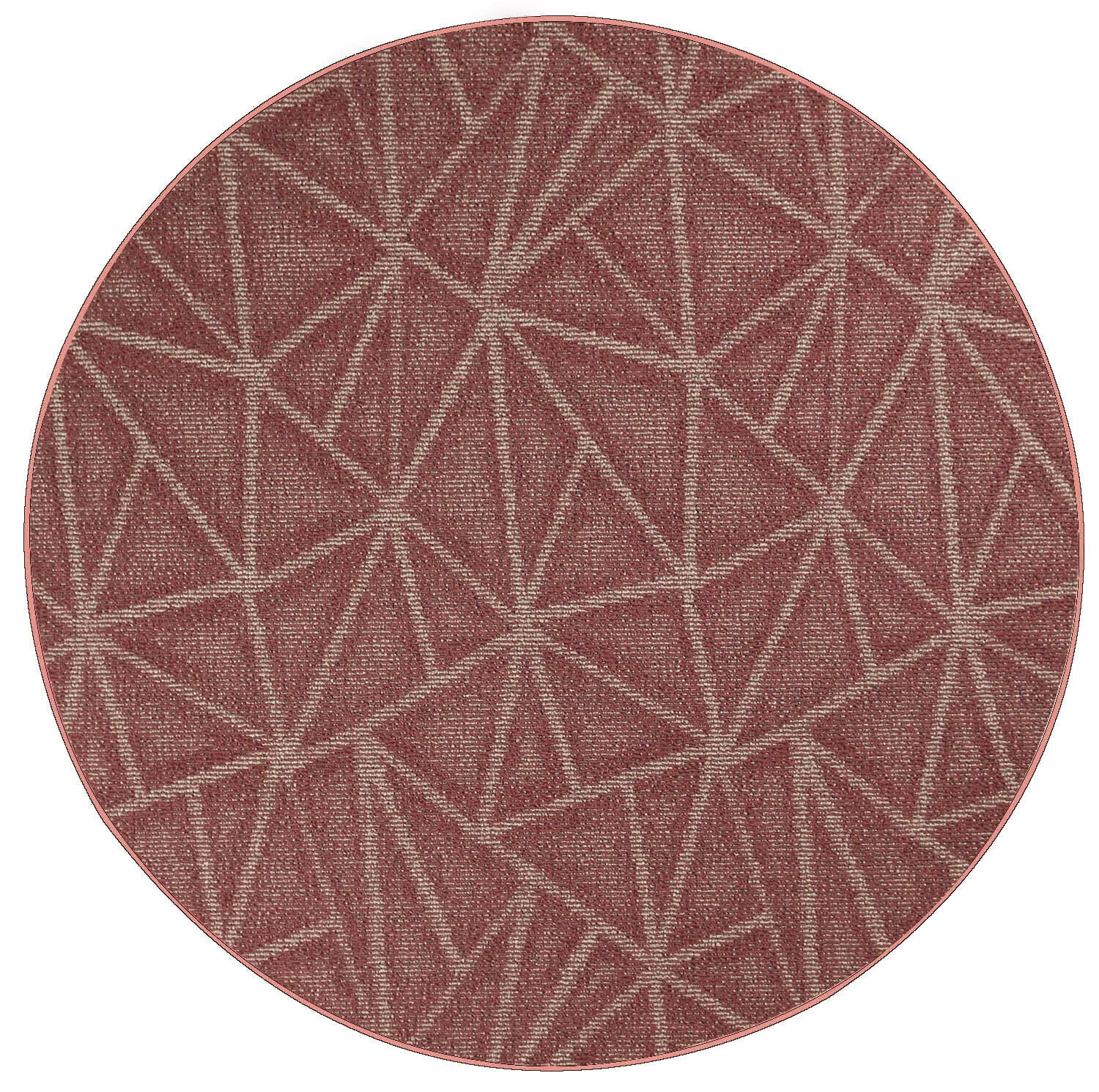 Furnishmyplace Modern Indoor/Outdoor Commercial Rug - Burgundy, Refine ...