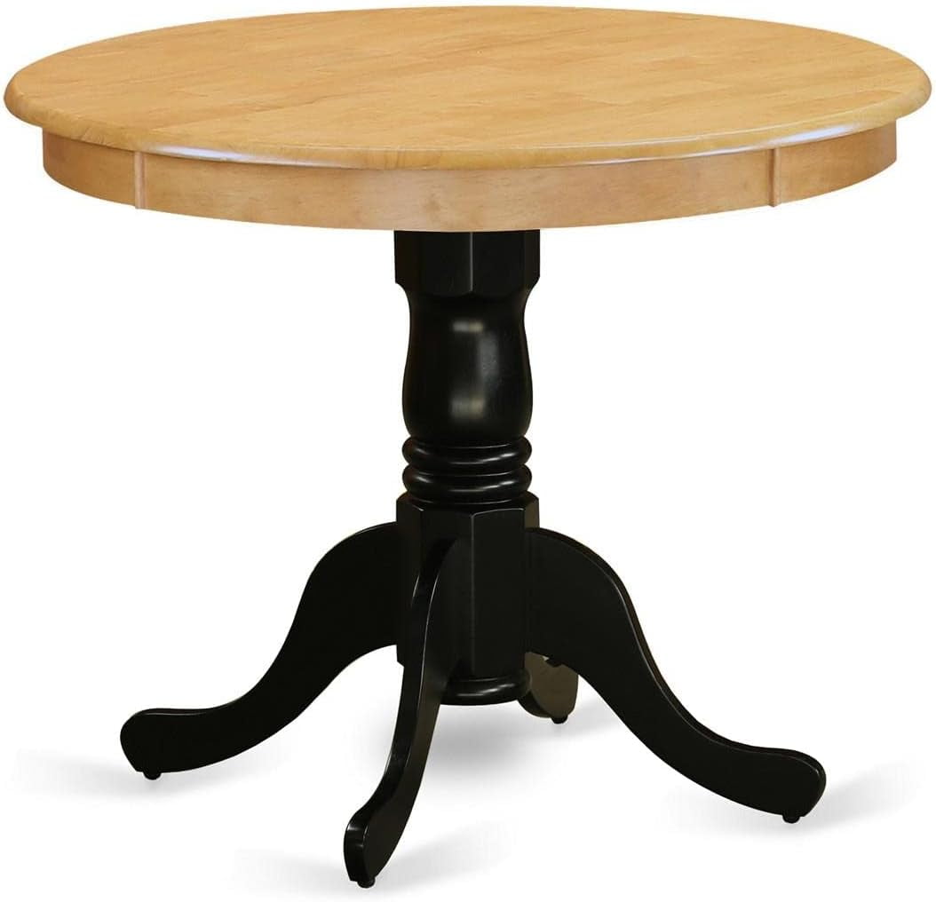 Furniture ANT-LWH-TP Antique Dining Room Table - a Round kitchen Table ...