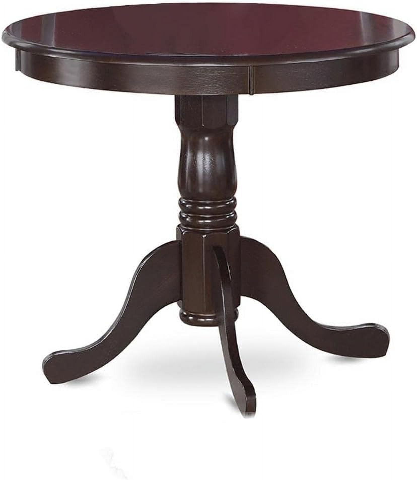 Furniture ANT-LWH-TP Antique Dining Room Table - a Round kitchen Table ...