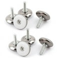 Furniture Adjustable Screw on Glide Leveling Foot Feet M6X20mm 8 Pcs ...