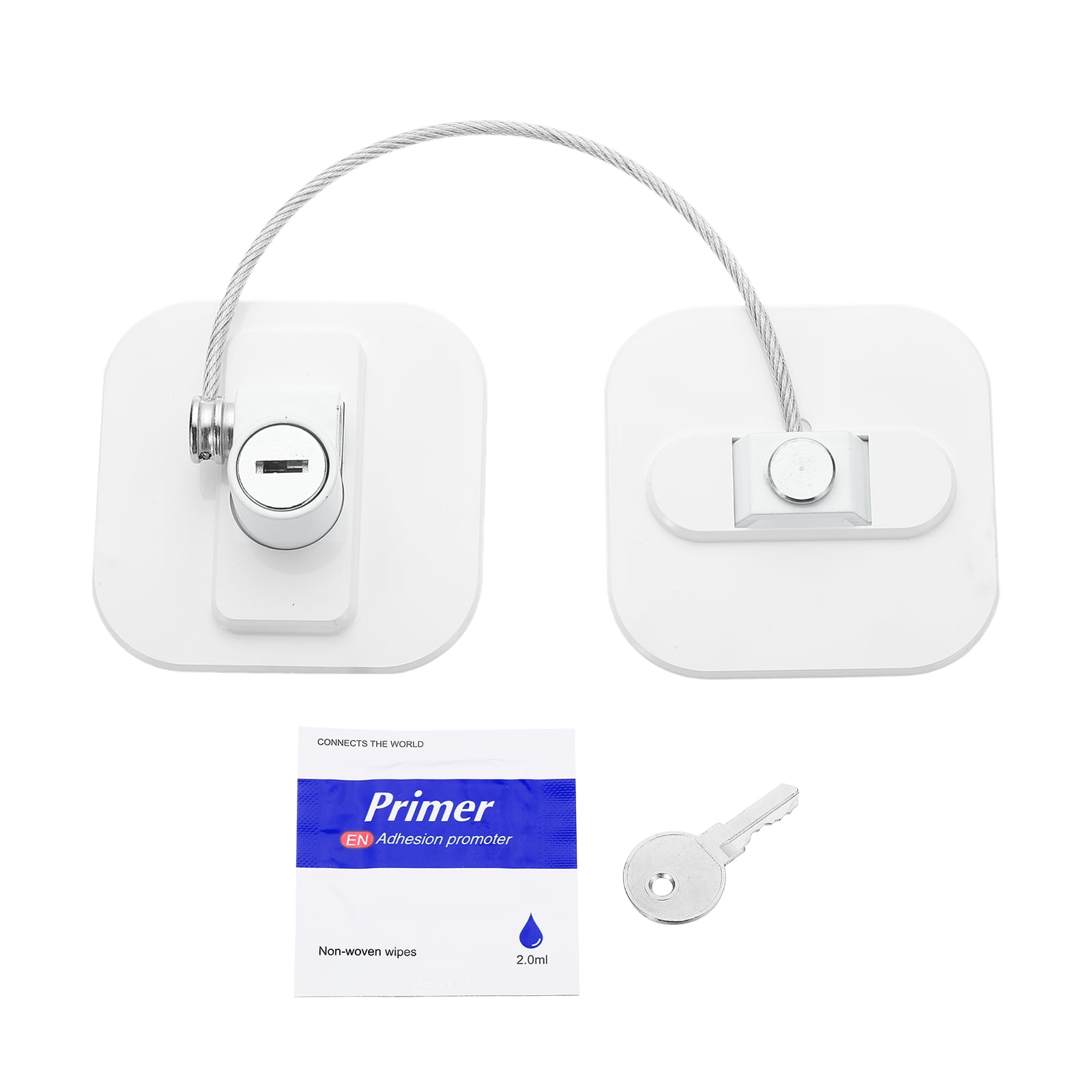 1 Set Fridge Lock, Refrigerator Safety Locks with Keys, White/Square ...