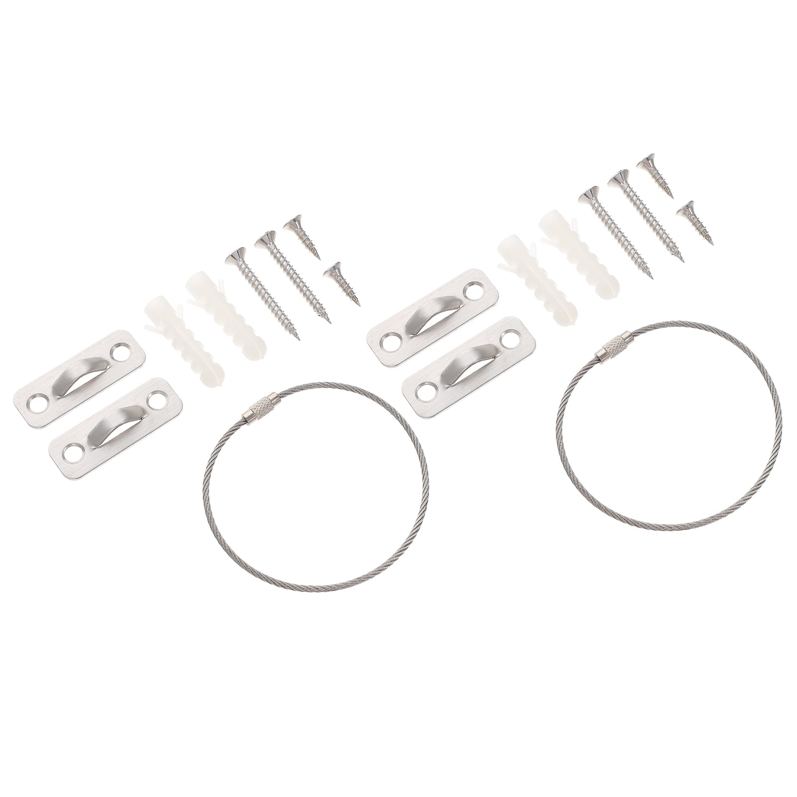 Furniture Anchors Wall Anchor Set Strap Kit Secure Safety Cabinet Safe ...