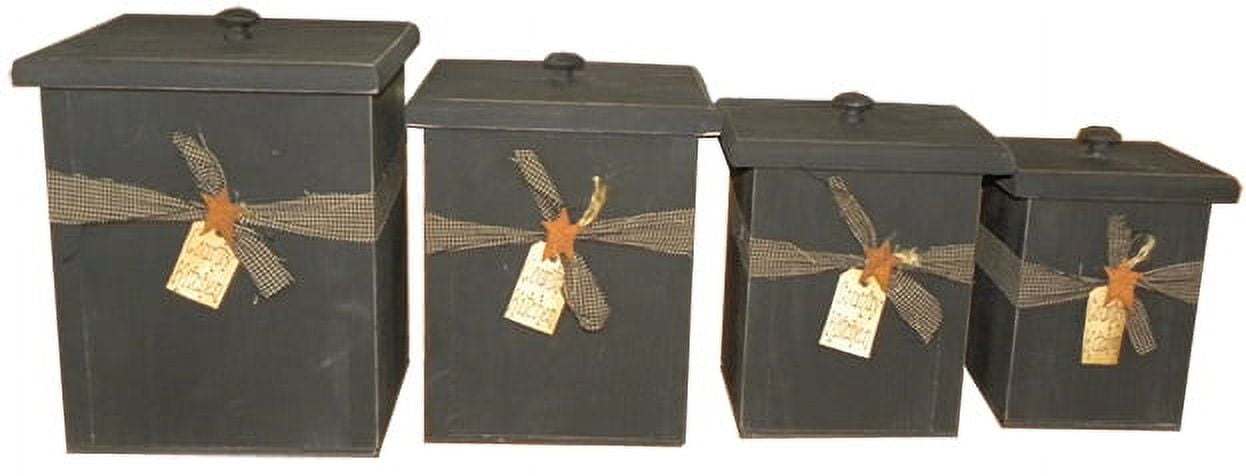 Furniture Barn USA™ Rustic Primitive Canister Set - Walmart.com