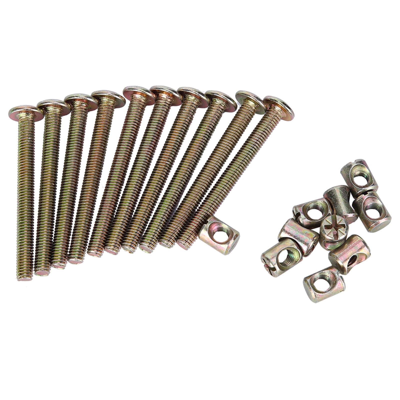 Furniture Bolts 10 pcs M6 Galvanized Carbon Steel Furniture Bolts With ...