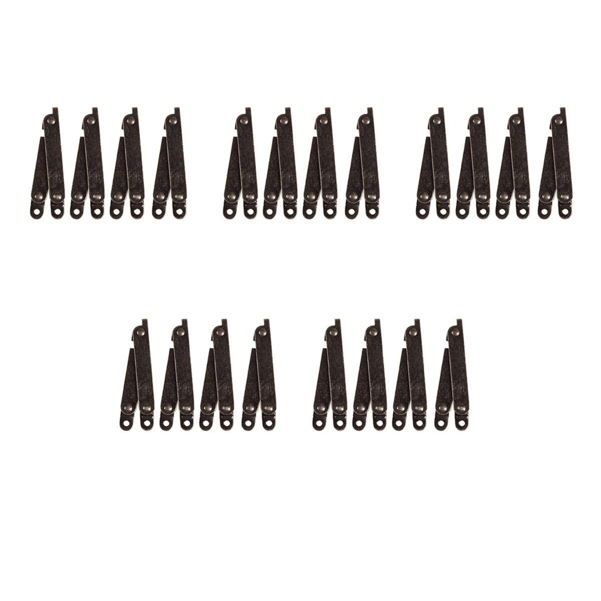 Furniture Box Rotatable Folding Lid Support Hinge Bronze Tone 20Pcs ...