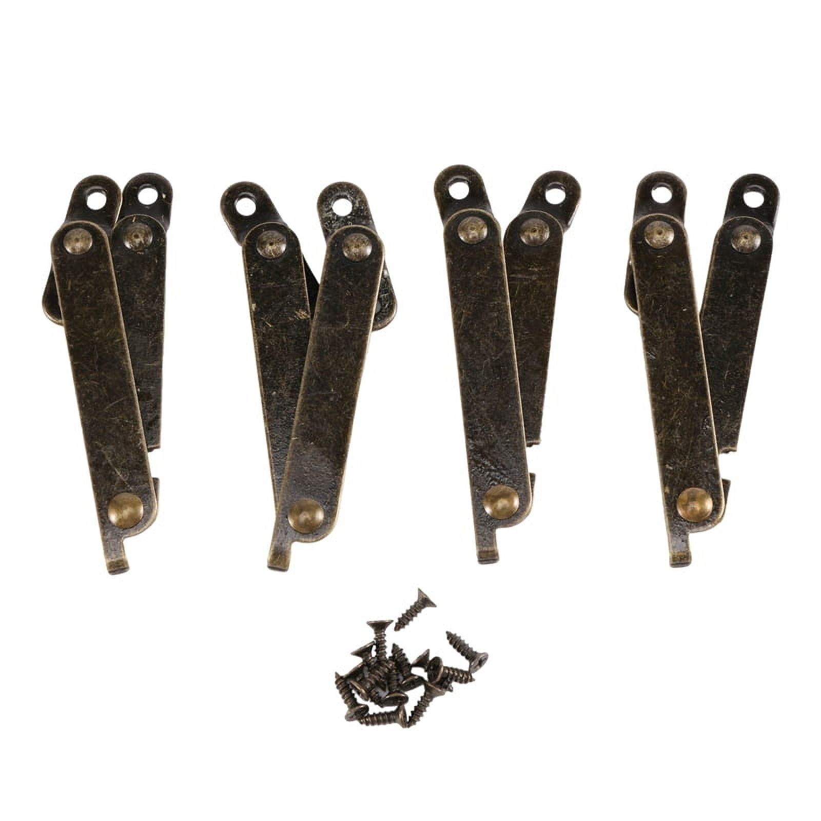 Furniture Box Rotatable Folding Lid Support Hinge Bronze Tone 4Pcs ...