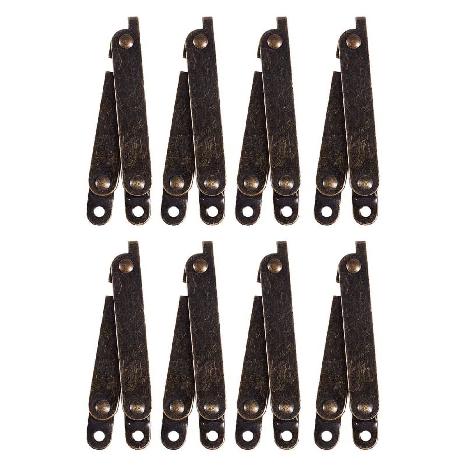 Furniture Box Rotatable Folding Lid Support Hinge Bronze Tone 8Pcs ...