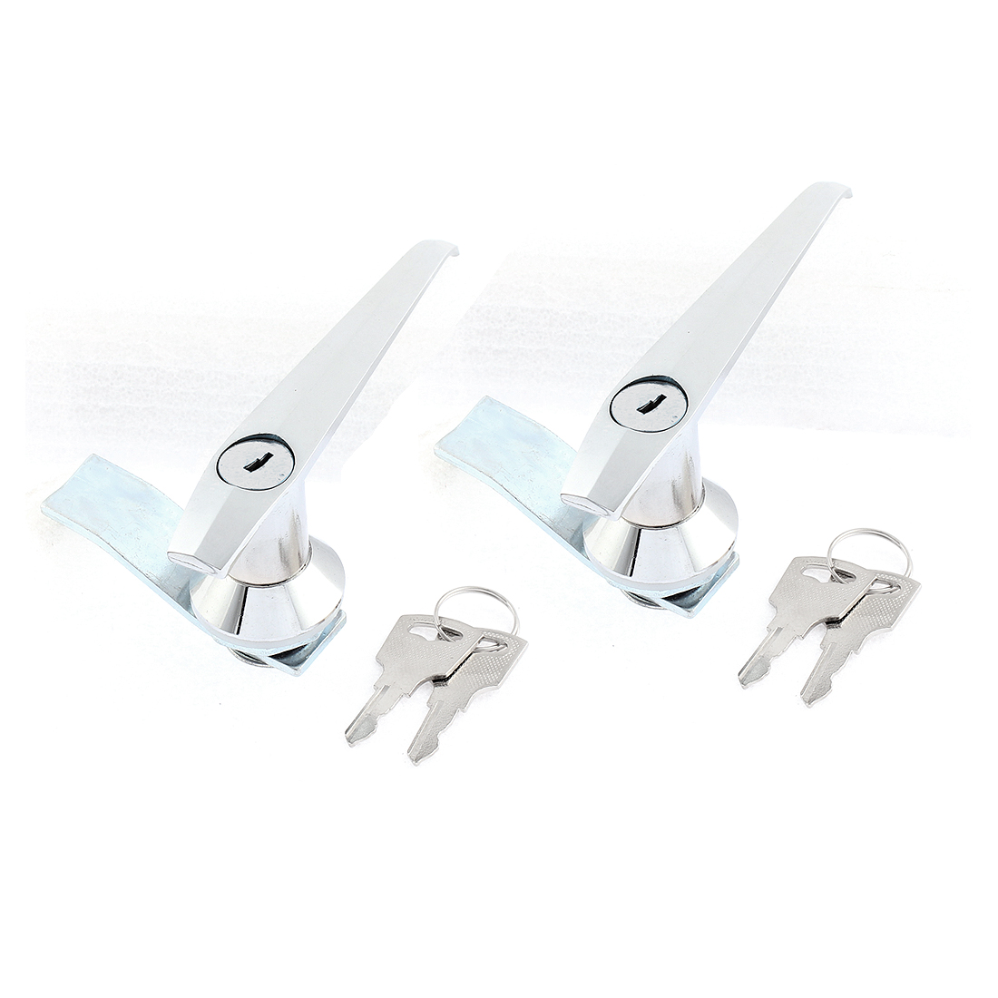 Furniture Cabinet Metal Handle Panel Mount Cam Lock 2Pcs Keys - Walmart.com