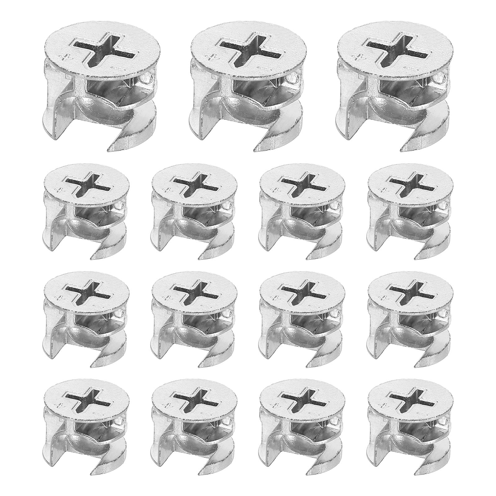 Furniture Cam Lock Fasteners 15 x 12mm, 15Pack Cam Lock Nut Connectors ...