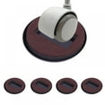 Furniture Caster Cups Felt Pads,5pcs Rolling Chair Leg Floor Protectors ...