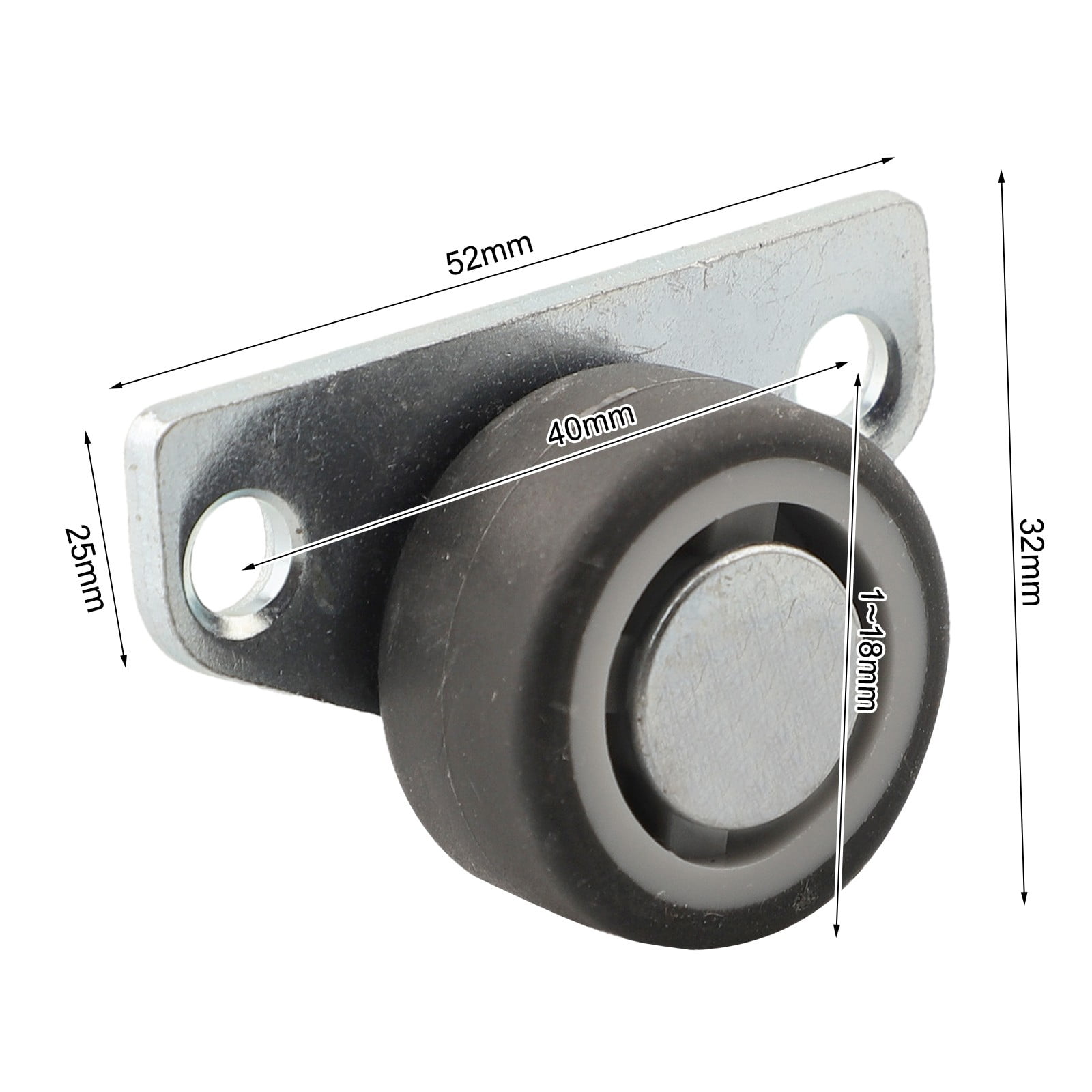 Furniture Caster Door Sagging Support Wheel Side Mounted Mobile Wheels ...