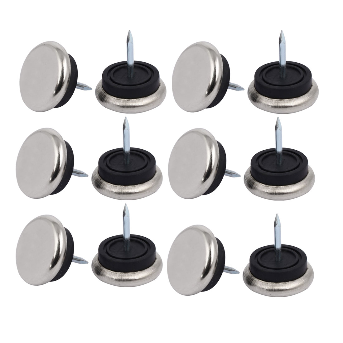 Furniture Chair Table Leg Foot Glide Slide Nails Protectors 27mmx28mm ...