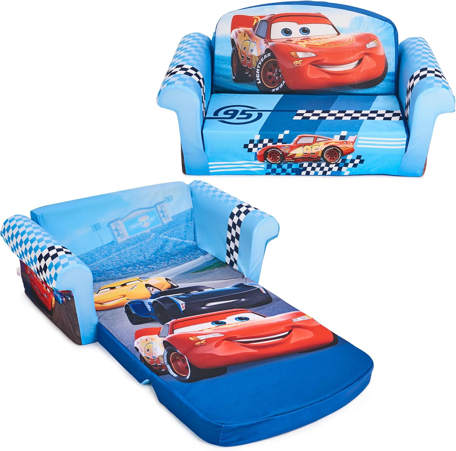 Furniture, Children's 2-in-1 Flip Open Foam Compressed Sofa, Disney's ...
