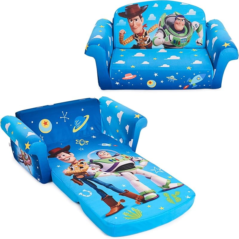 Furniture, Children's 2-in-1 Flip Open Foam Compressed Sofa, Disney's ...